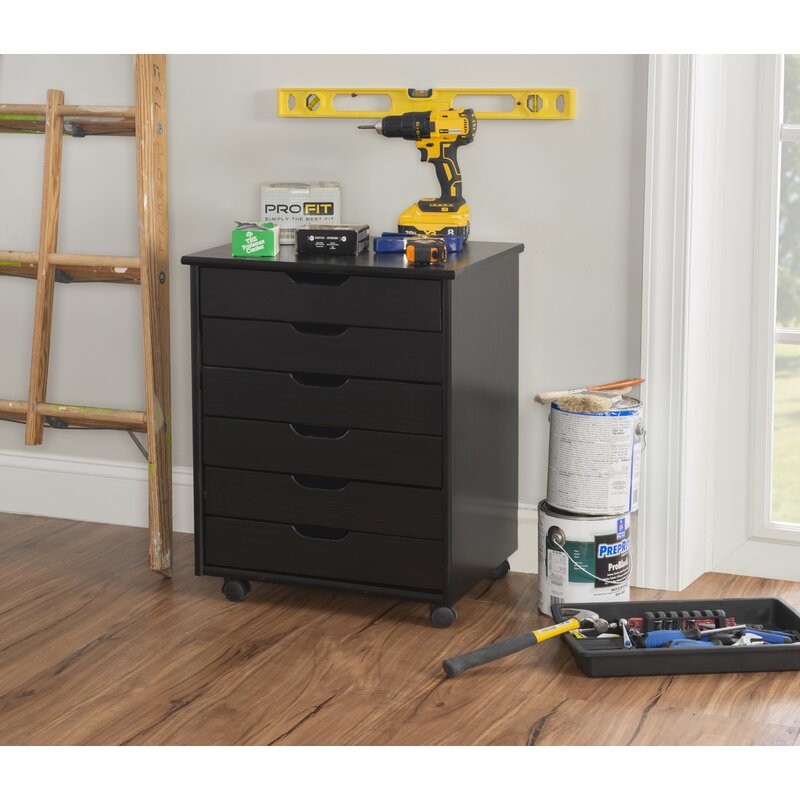 Breshay 6 Drawer Rolling Storage Chest