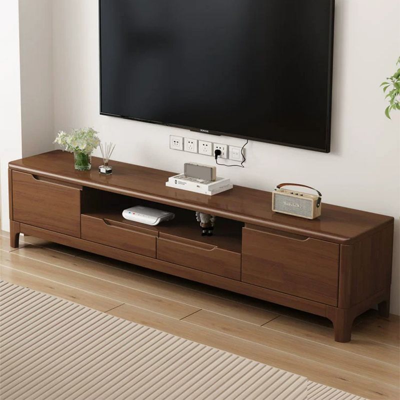 Nexus Wood TV Stand in natural wood